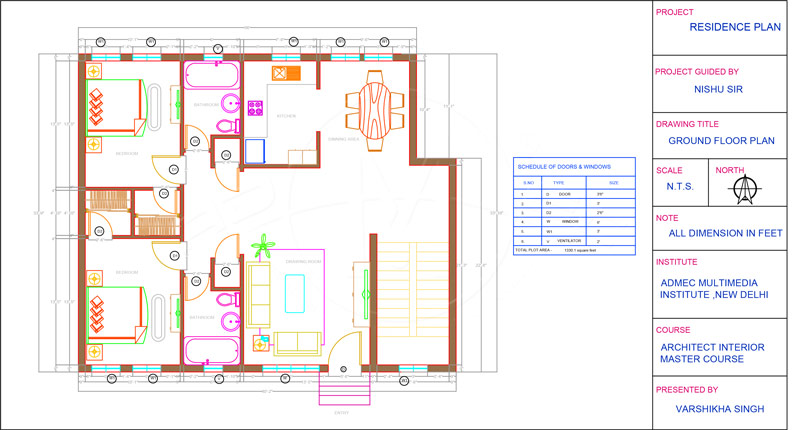 Explore AutoCAD 2D Drafts and Plans - ADMEC Multimedia Institute