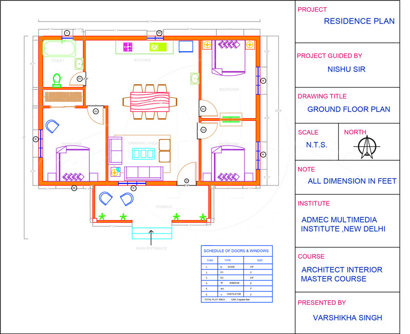 Explore AutoCAD 2D Drafts and Plans - ADMEC Multimedia Institute