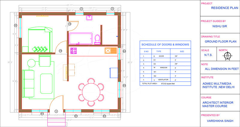 Explore AutoCAD 2D Drafts and Plans - ADMEC Multimedia Institute