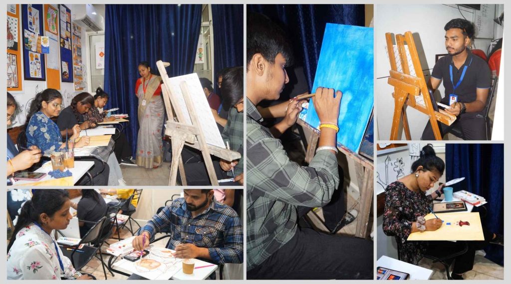 Canvas Painting Classes and Special Art Test at ADMEC